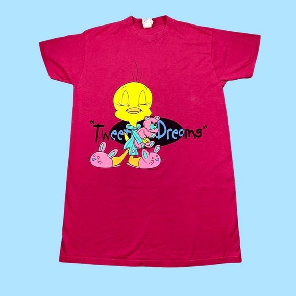 Warner Bros. | Dresses | Vintage 9s Looney Tunes Tweety Bird Dress ...